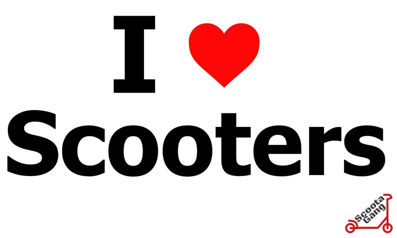 E-scooter Mini Bumper Stickers Scootagang Official 6-piece Set FREE ...