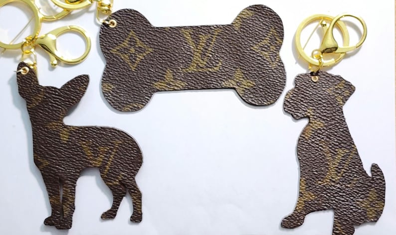 Custom Keychain - Any Shape Available - Upcycled Dog Pet Animal Design ...