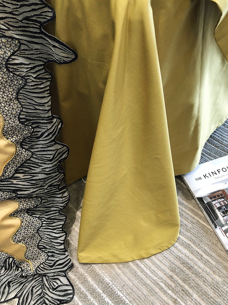 French Light Luxury 100 Counts Lenzing Tencel Four-piece Set Solid ...