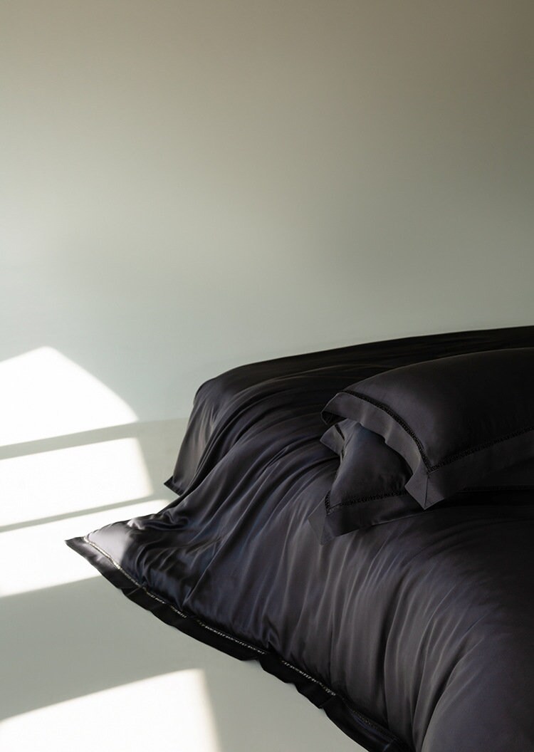 French Light Luxury 100 Counts Lenzing Tencel Four-piece Set Solid ...