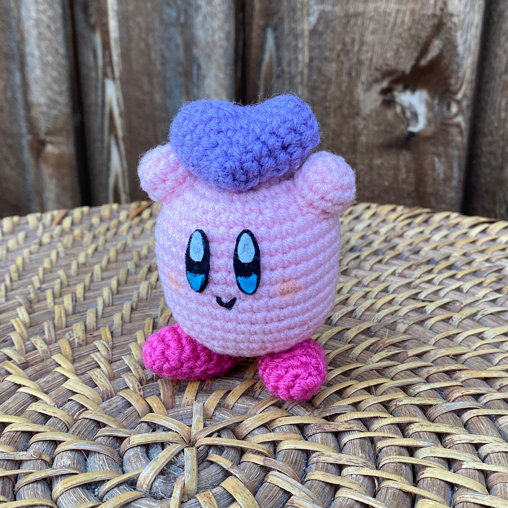 Kirby Inspired Plushie Crochet Kirby Stuffed Kirby Kirby - Etsy