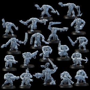 STL Orks Boyz Pack Orc Orkaz Nobz Nob Waaagh Warhammer 40k Impresión ...