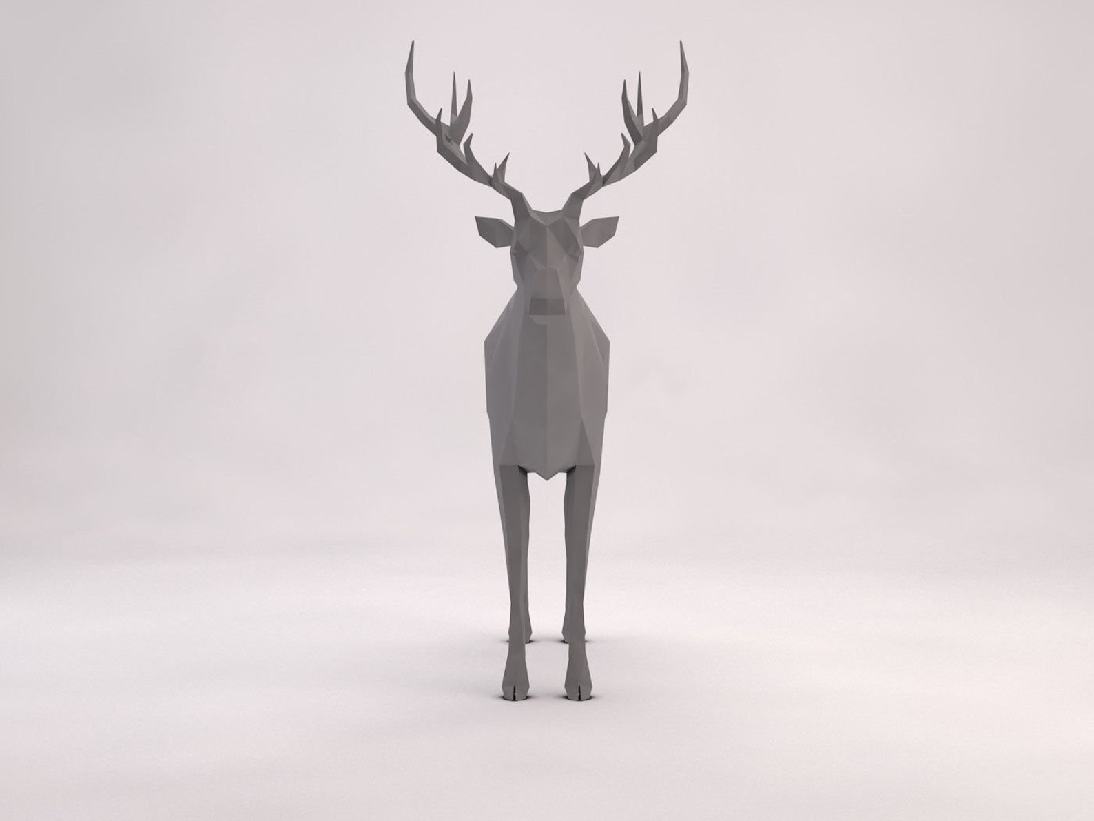 STL Deer Low Poly 3D Print Model | Etsy