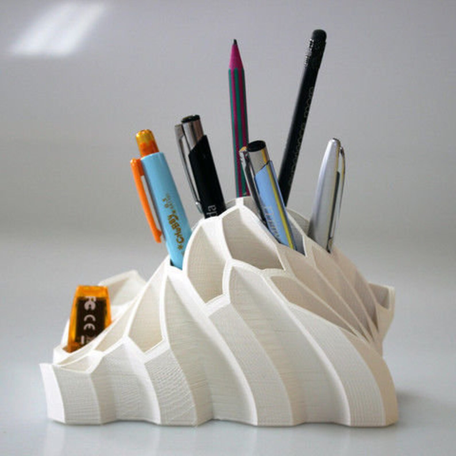 STL Pen And Desk Organizer For Office And Home 3D Print Model Download 