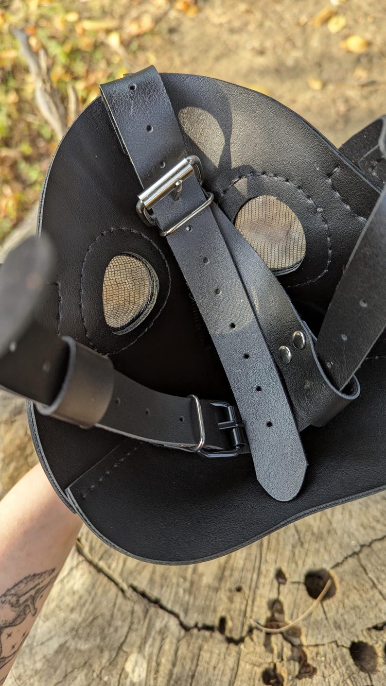 Plague Doctor Mask High-quality Faux Leather Handcrafted - Etsy