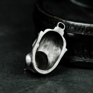 Crow Tengu Japanese 925 Silver Dorei Bell Karasu Kabuto Necklace ...