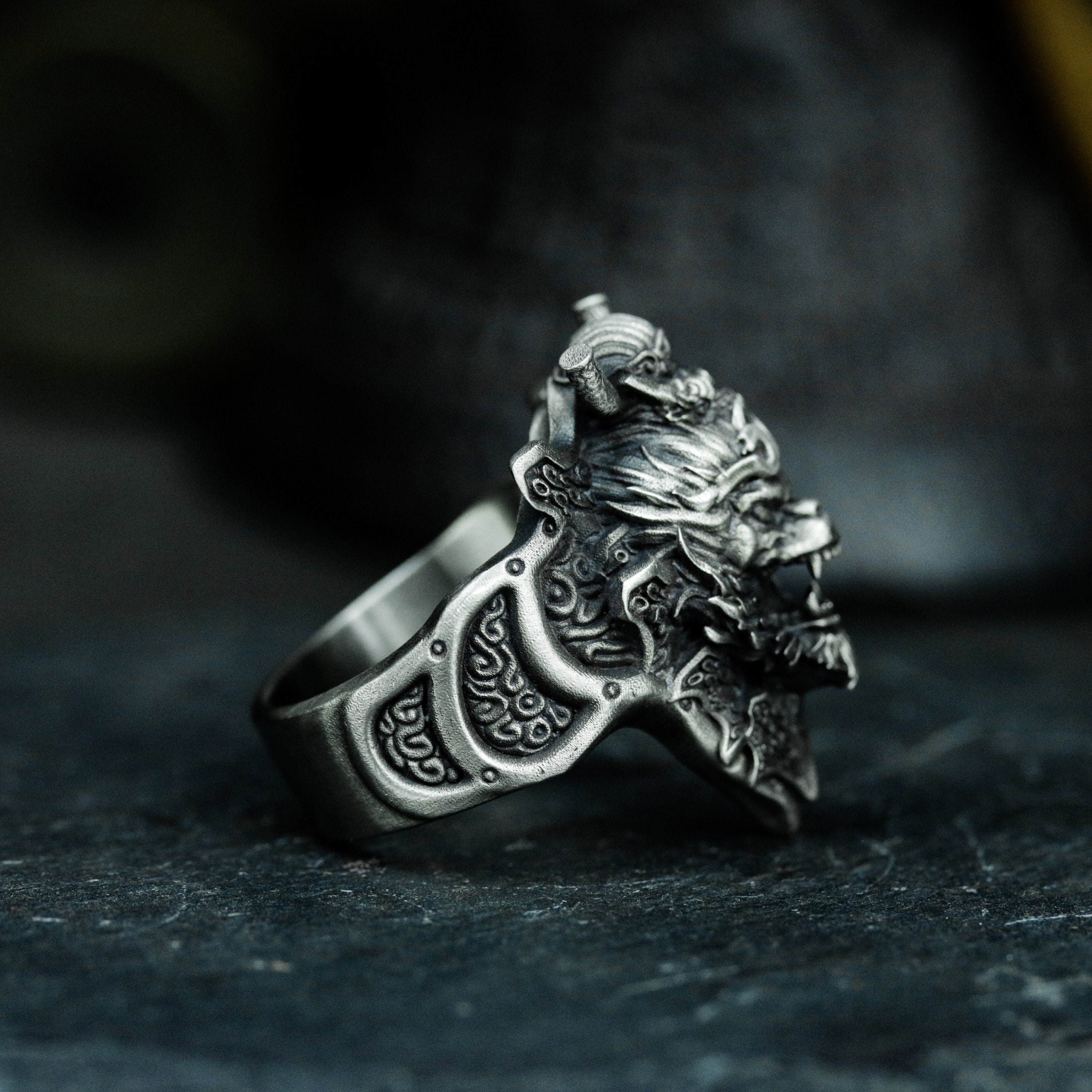 Angry Monkey King Silver Ring-sun WUKONG Men's Ring-journey to the West ...