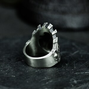 Poseidon Old Man 925 Silver Ring-norse God Totem Heraldry Ring ...