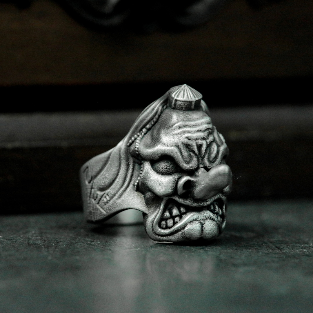 Hyakki Night Walk-tengu 925 Silver Ring-japanese Legend Style Ring Gift ...
