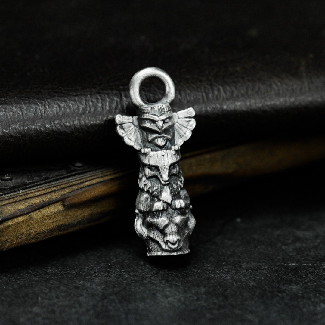 Tribal Totem Owl Fox Bull 925 Silver Pendant Necklace – Animal Spirit ...