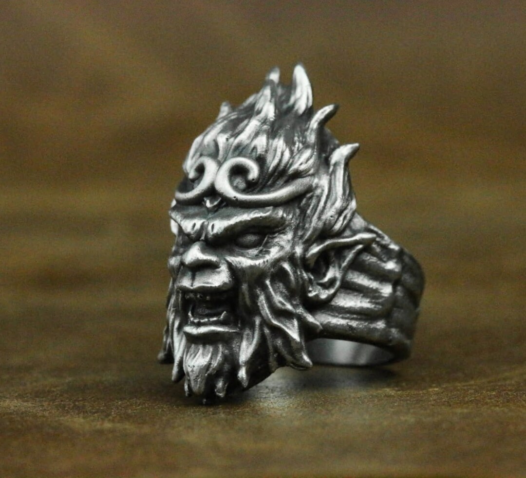 Monkey King 925 Silver Ring - Wukong Monkey Ring-men's Accessories ...