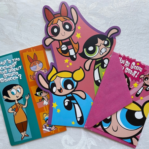 Powerpuff Girls Cards - Etsy