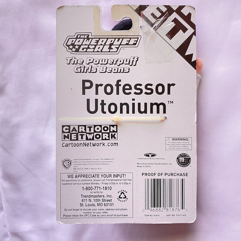 Powerpuff Girls Professor Utonium 90s Vintage Plush Deadstock - Etsy