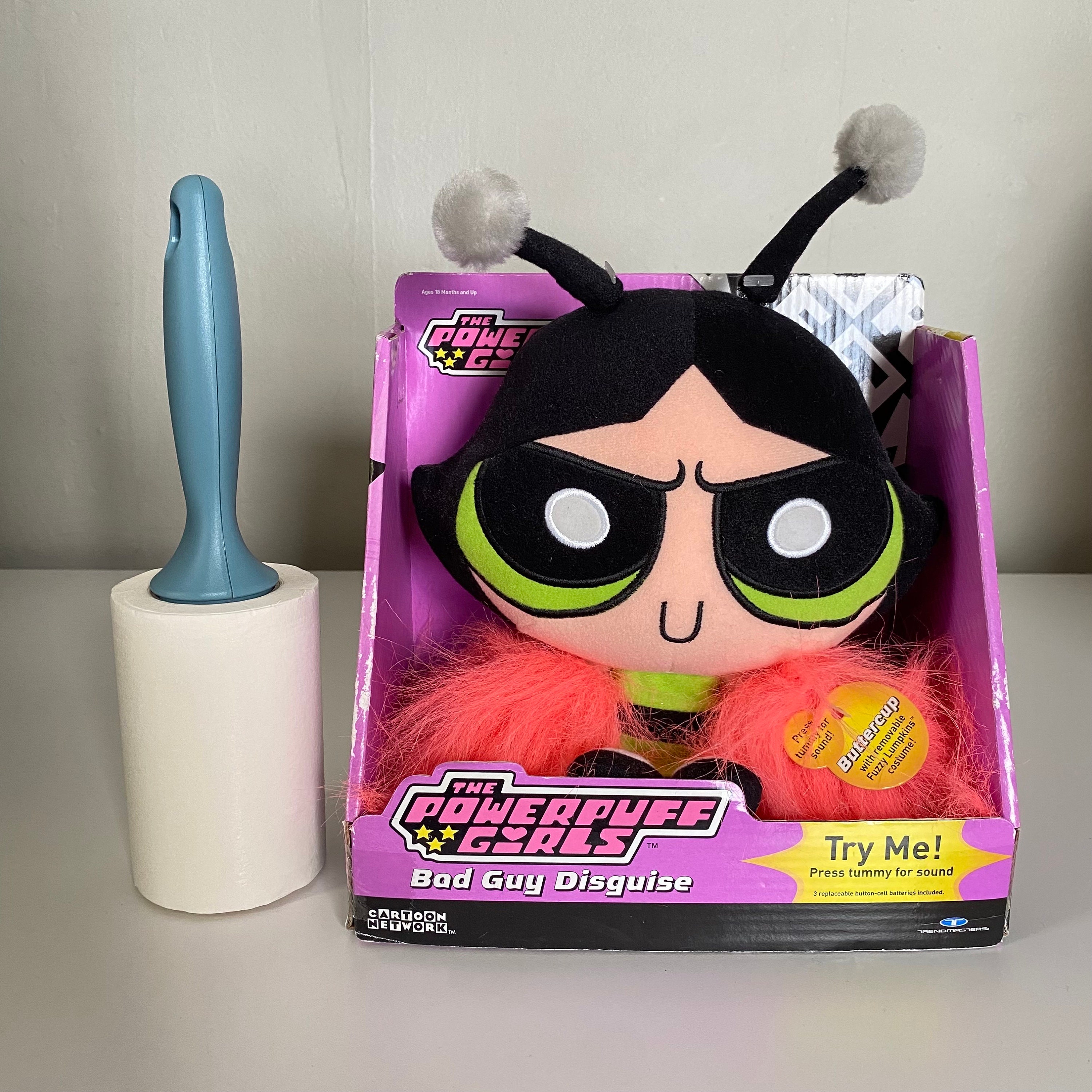 Powerpuff Girls Vintage Bad Guy Disguise Buttercup Talking Plush New in ...