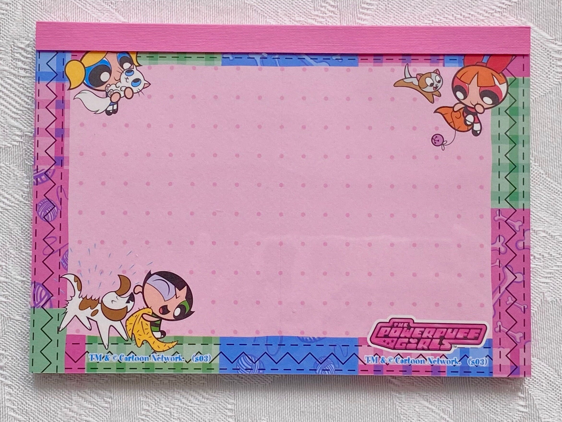 VTG Cartoon Network Japan Powerpuff Girls Notepad - Etsy