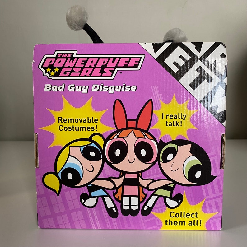 Powerpuff Girls Vintage Bad Guy Disguise Buttercup Talking Plush New in ...