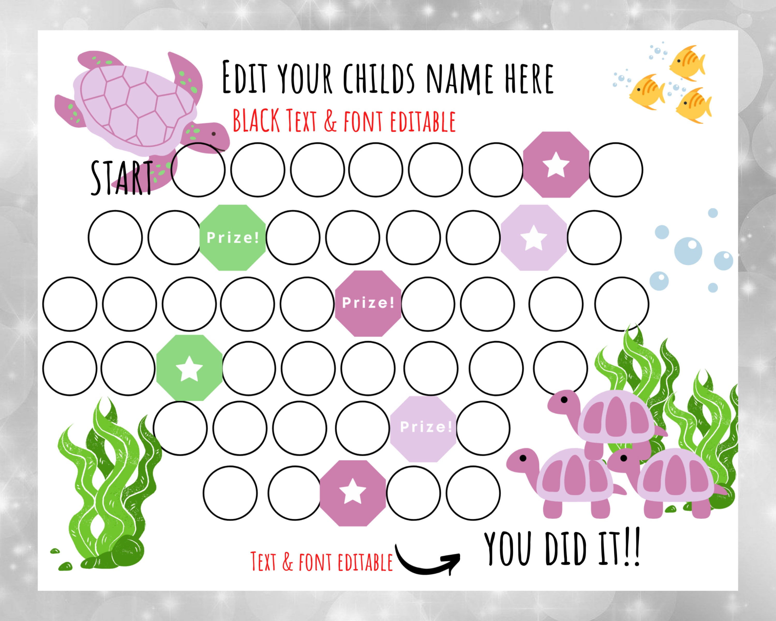 Potty Chart Template