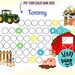 Editable Farm Reward Chart Farm Behavior Chart Farm Chore - Etsy
