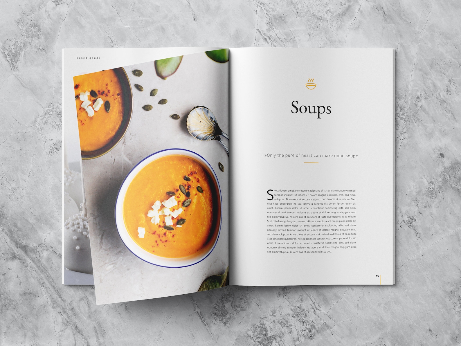 Minimalist Cookbook Template | Adobe Indesign | Affinity Publisher - Etsy