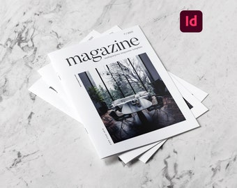Scanned Magazine PSD Mockup 5 Files Branding Template - Etsy