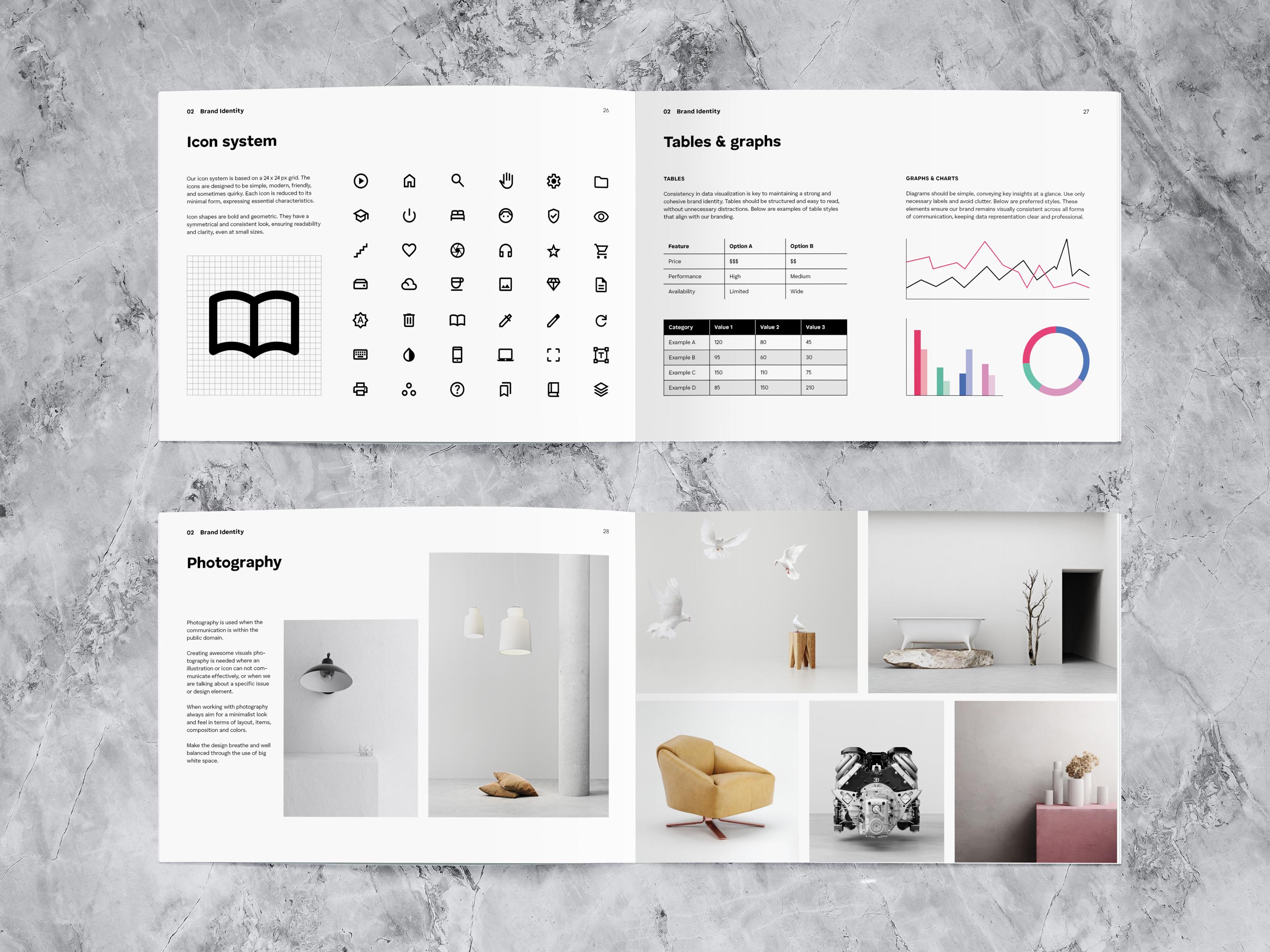 Minimalist Brand Guidelines Template | Adobe Indesign - Etsy