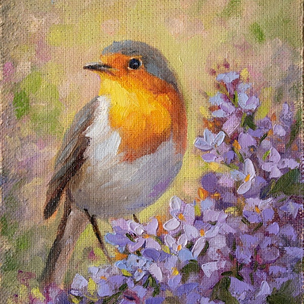 Framed Robin Bird Print - Etsy