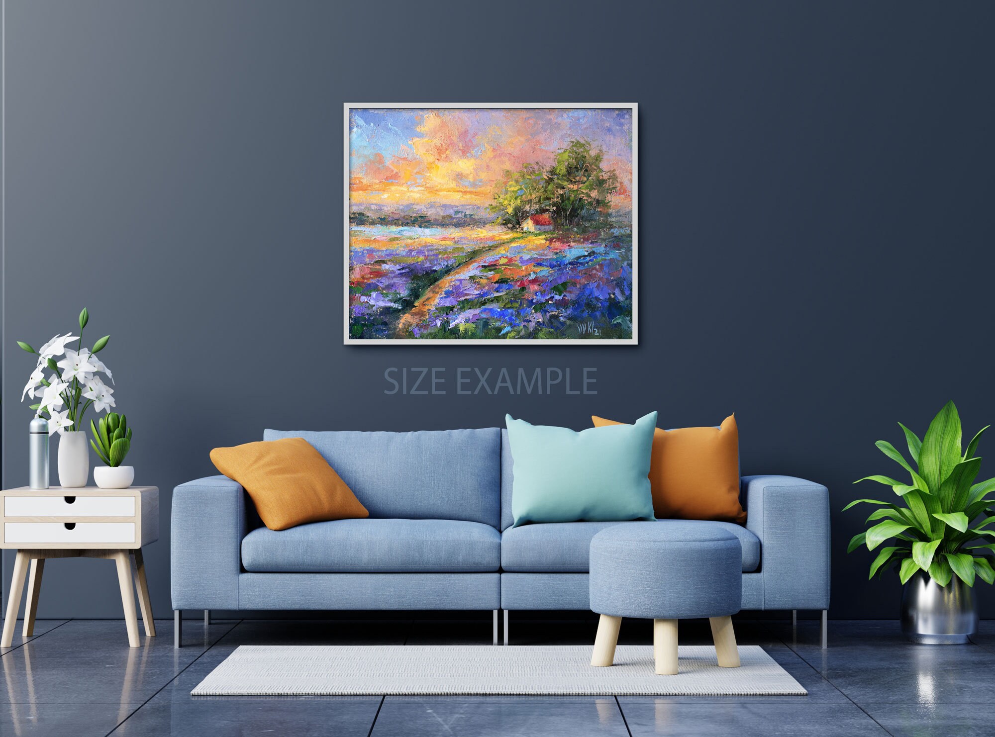 CUSTOM ORDER Impasto Sunset Landscape Original Abstract - Etsy UK