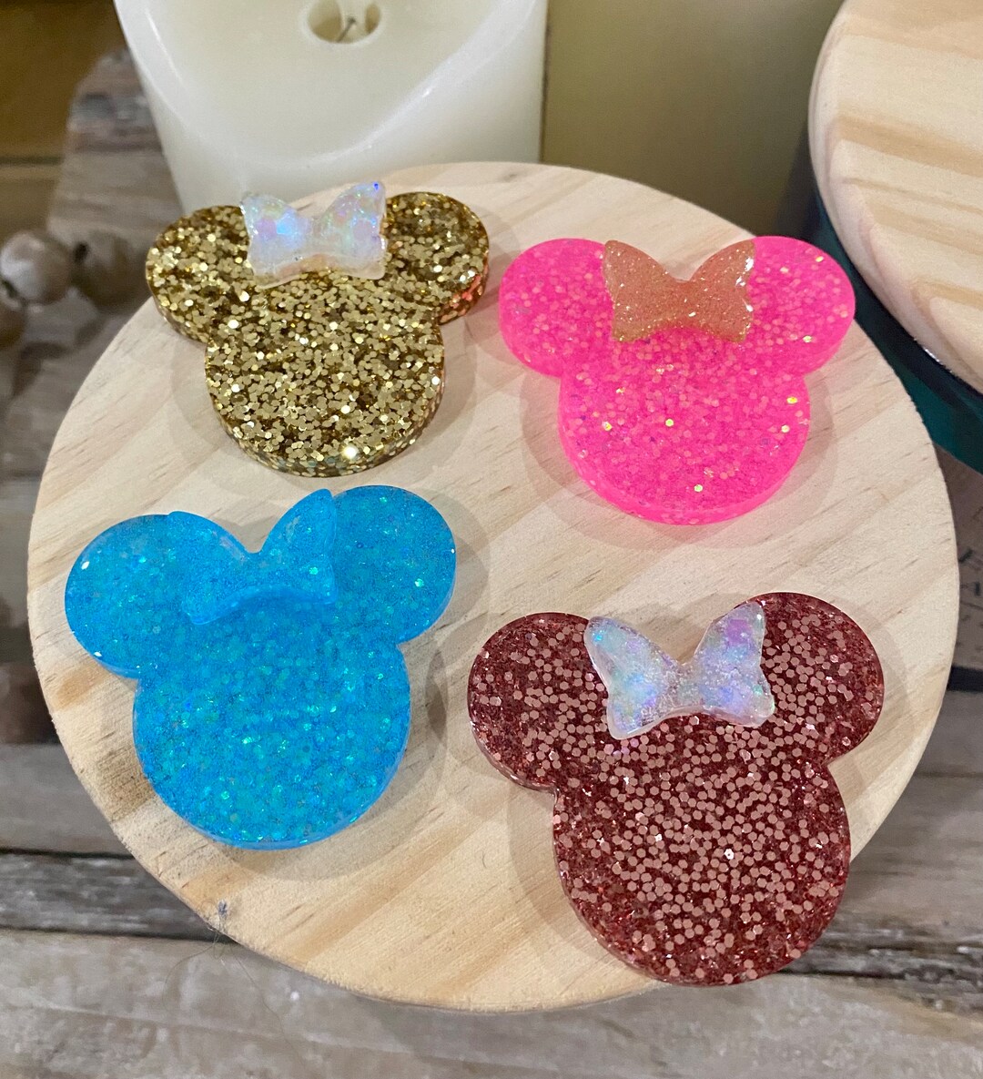 Minnie Mouse ID Badge Clips - Etsy