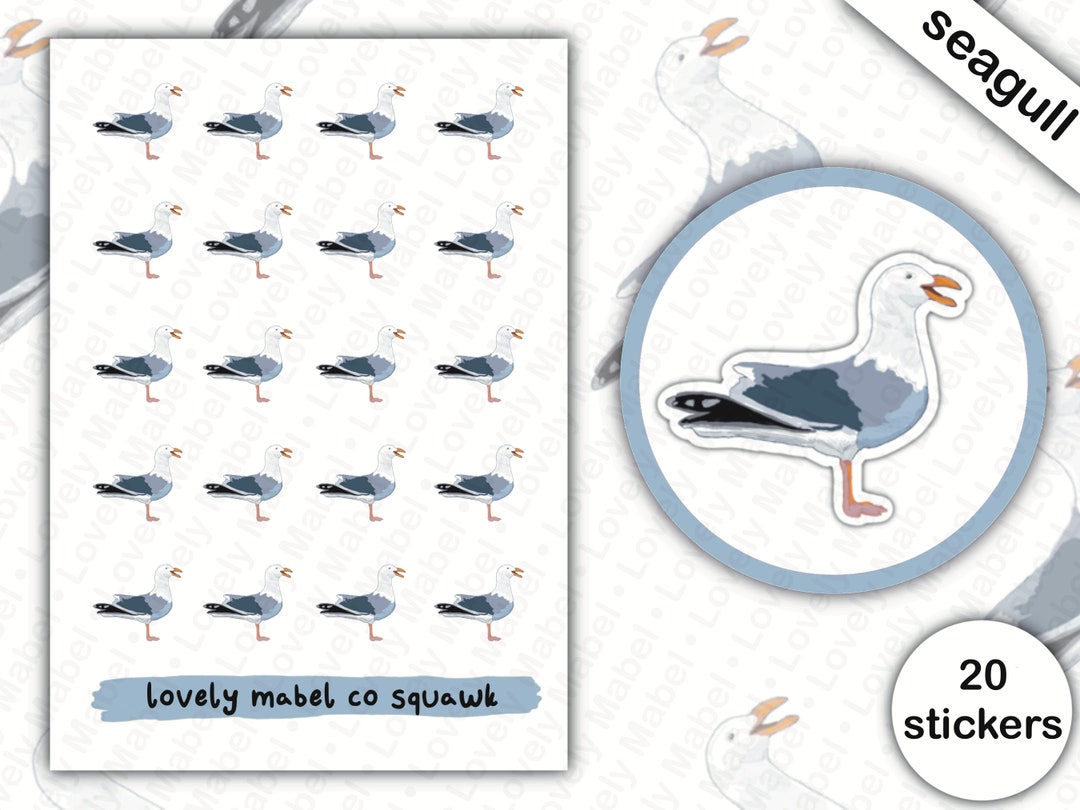 Seagull Stickers Planner Stickers Journal Stickers Study Wildlife ...