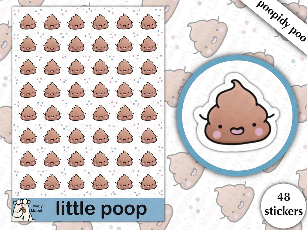 Poop Stickers Planner Stickers Journal Stickers Poo - Etsy