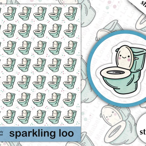Toilet Sticker - Etsy