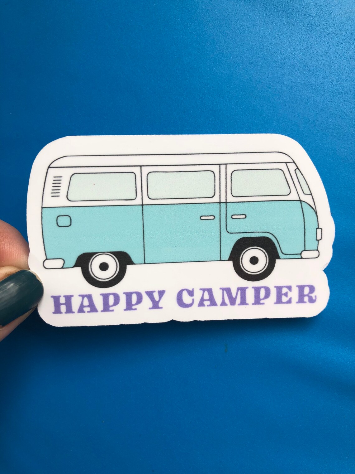 Happy Camper Sticker | Etsy