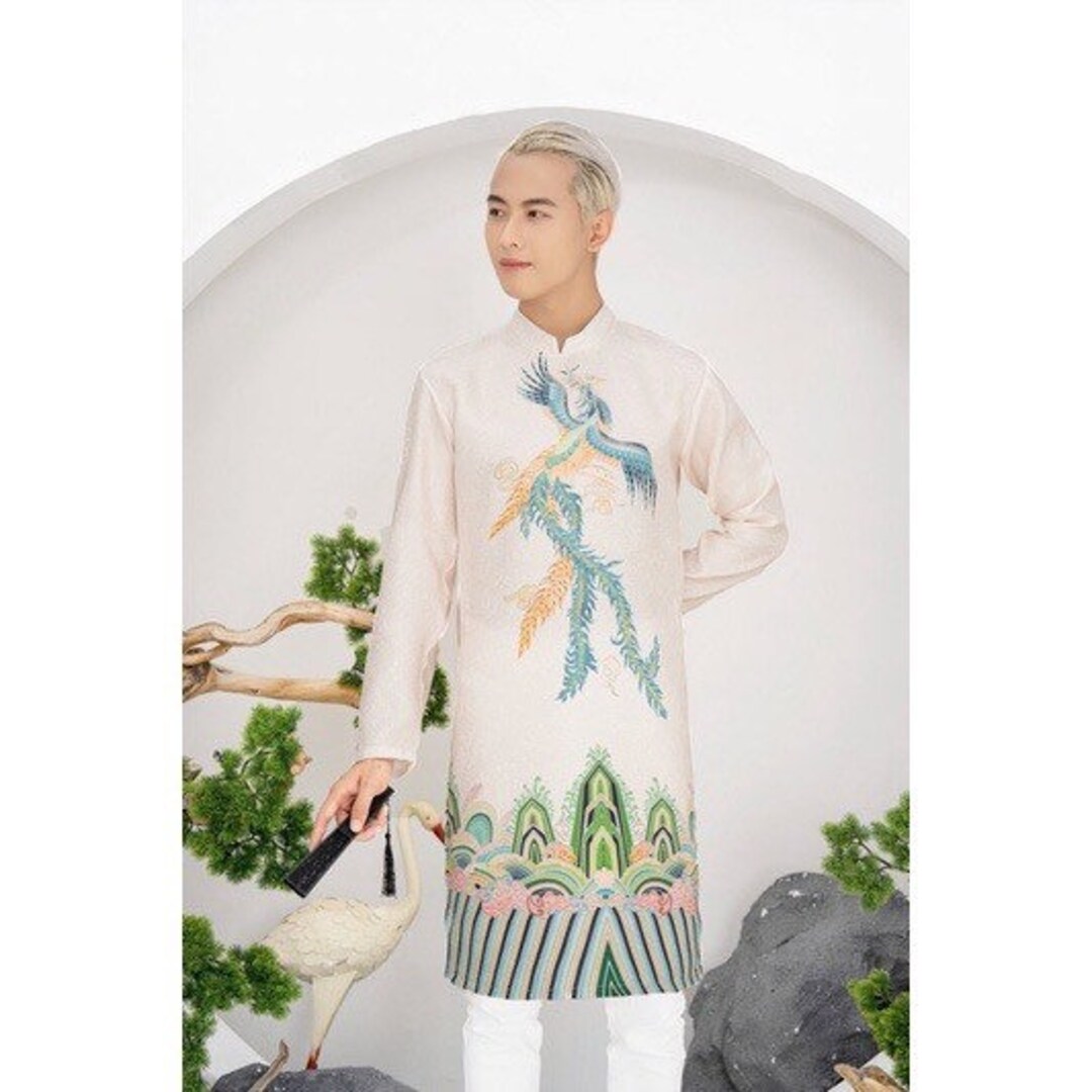 Vietnamese Traditional Dress for Man Vietnamese Ao Dai Boys - Etsy