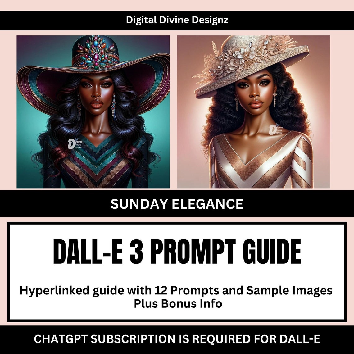 Chatgpt Dall-e3 Sunday Elegance Prompt Guide | Black Women Prompts ...