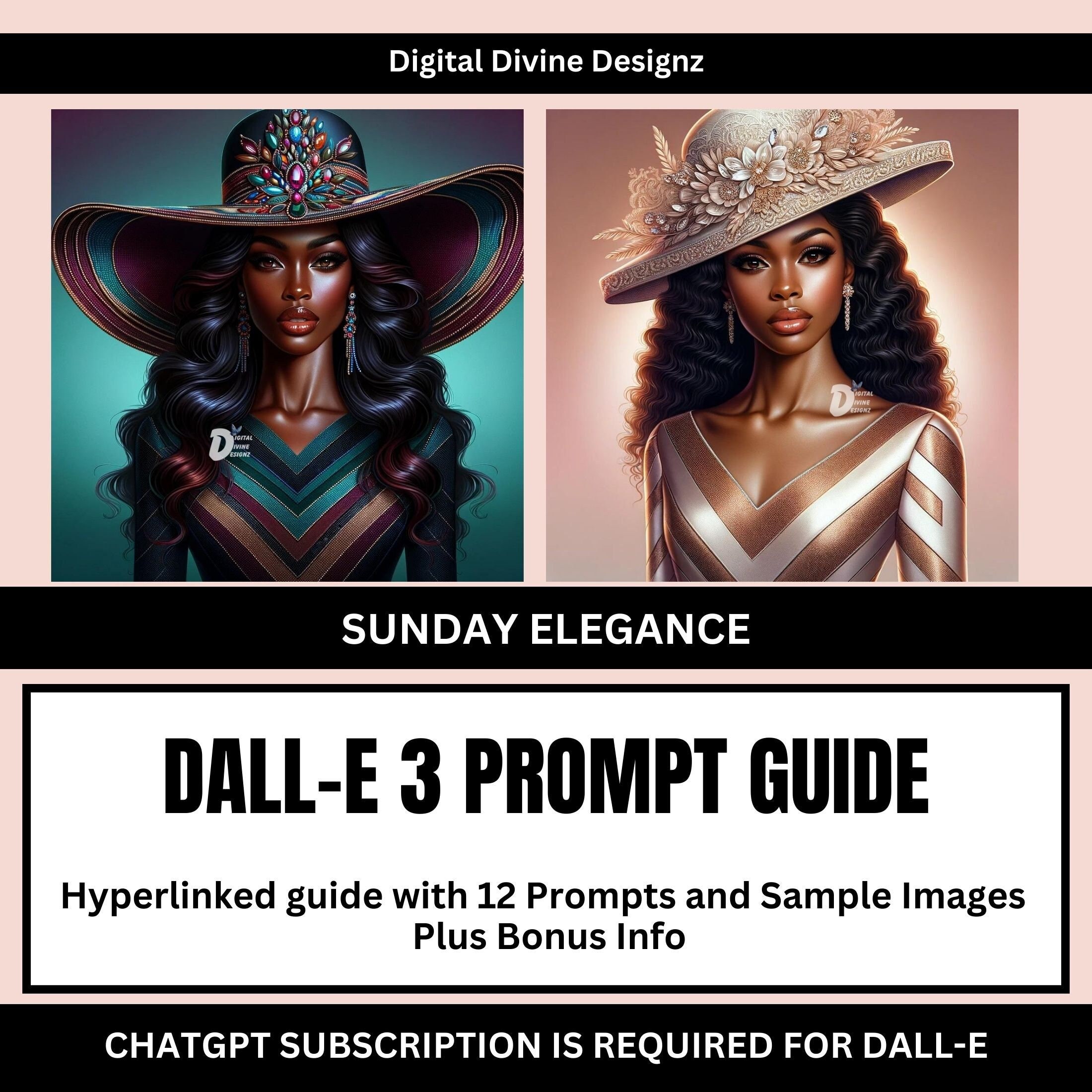 Chatgpt Dall-e3 Sunday Elegance Prompt Guide | Black Women Prompts ...