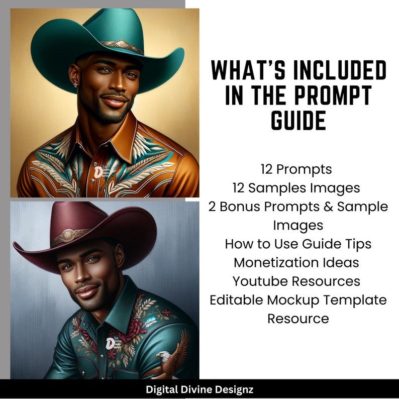 Cowboy Swagger DALL-E Prompt Guide | Dall-e3 & Chatgpt | AI Prompt ...