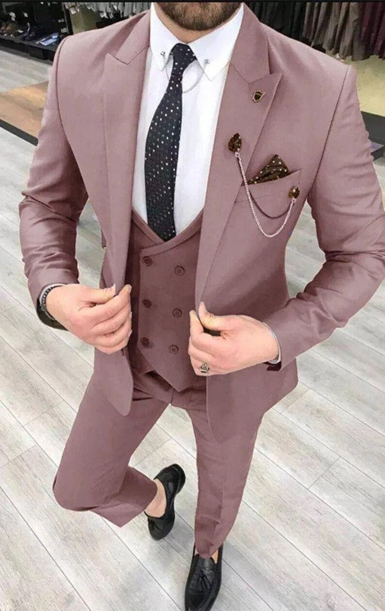 Suits for Men, Dusty Rose, Men Suits 3 Piece Suits, Tow Button Suits ...