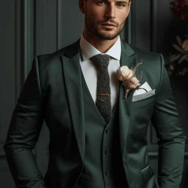 Emerald Green Suit - Etsy