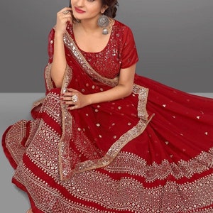Maroon Designer Lehenga Choli With High Quality Embroidery Work Wedding ...