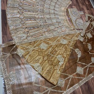 DESIGNER Golden Malay Silk WEDDING Lehenga Choli for Women,dress for ...