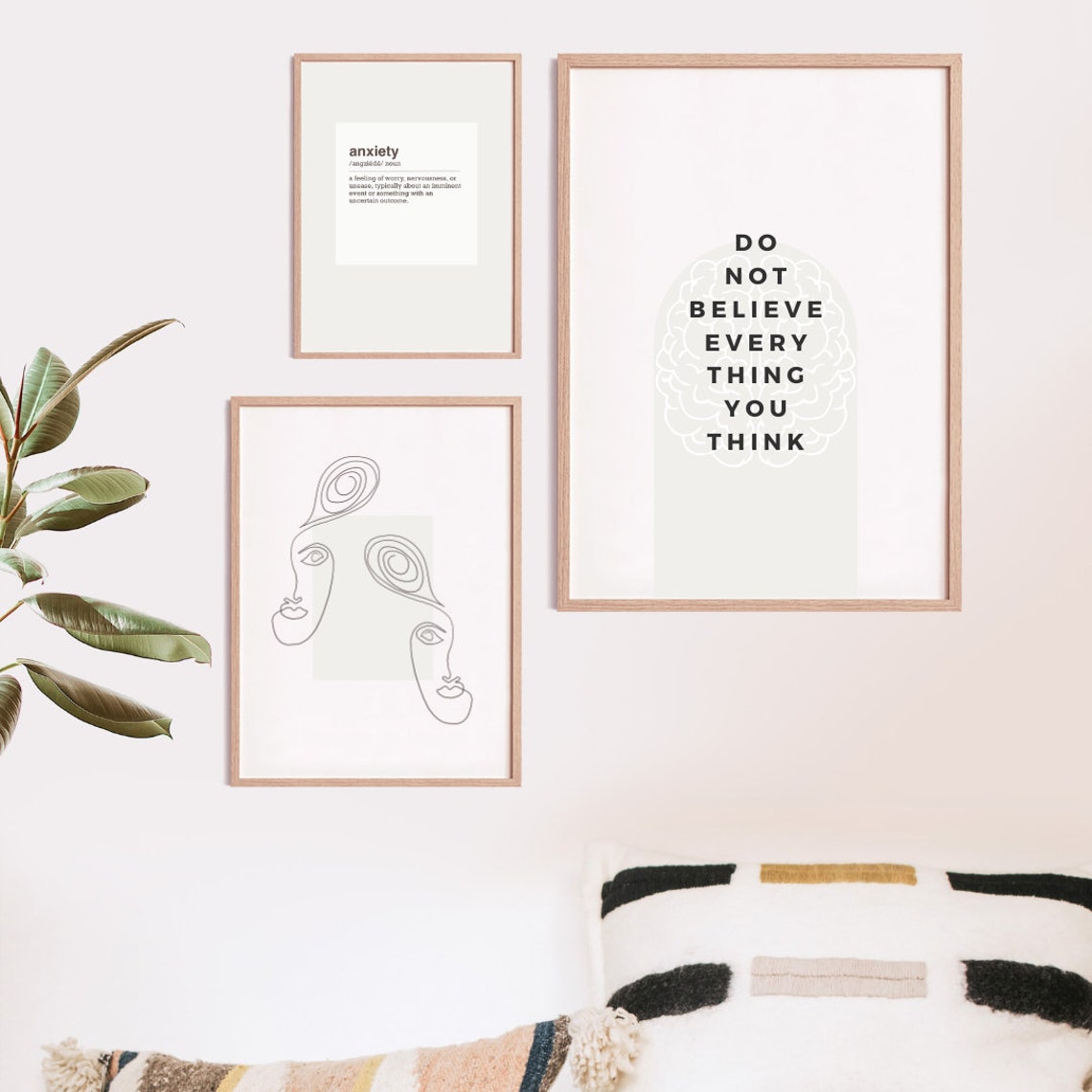 THERAPIST WALL ART, Set of 6, Gallery Wall Set, Printable, Counselor ...