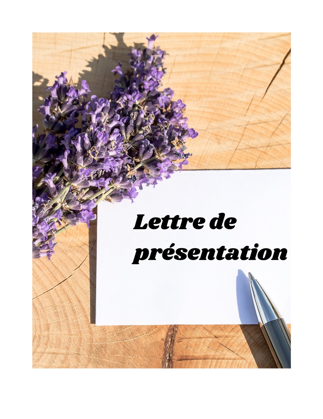 French Cover Letter, Presentation Letter for a New Job - Etsy