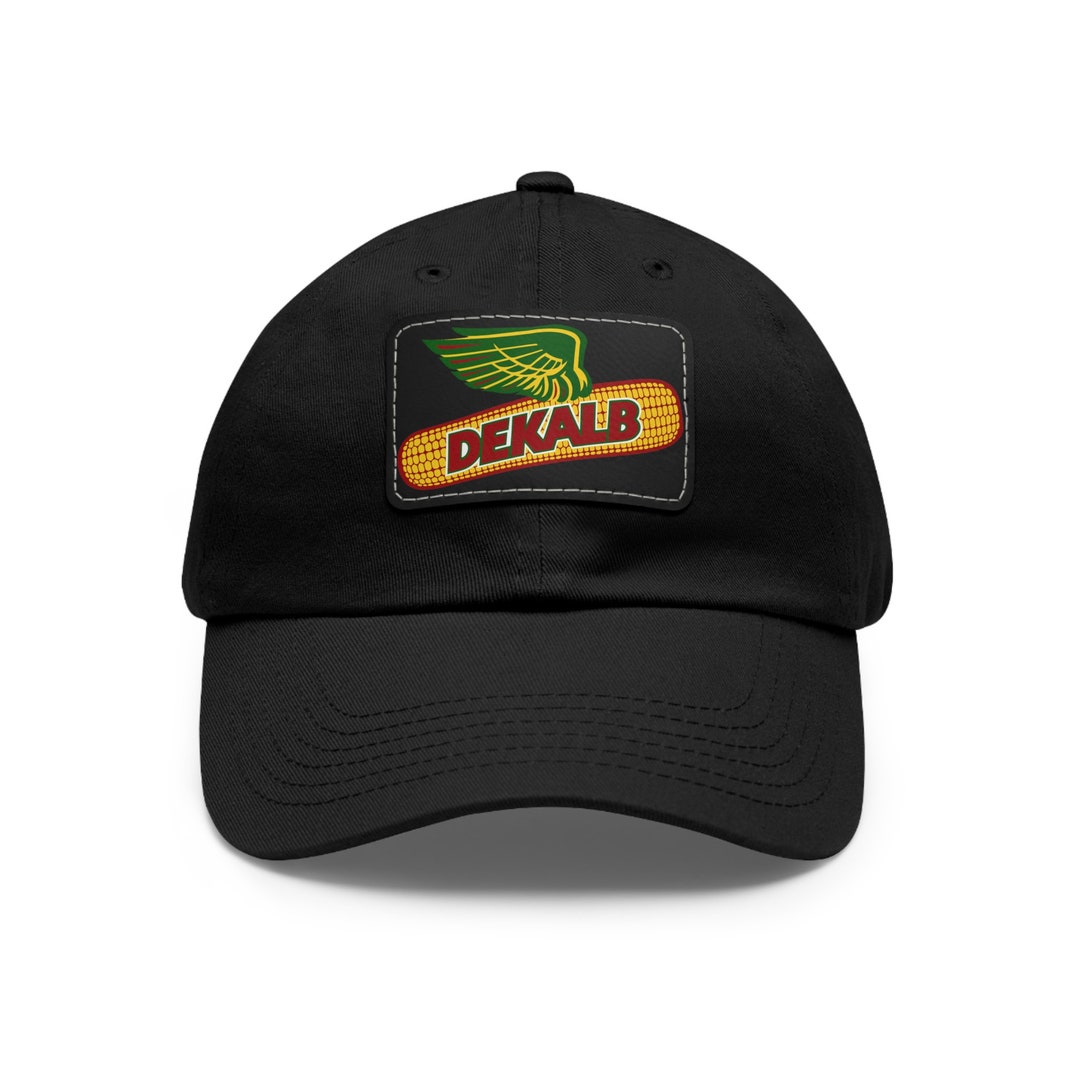 Dekalb Corn Harvest Logo Adjustable Dad Hat With Leather Patch - Etsy
