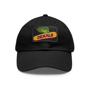 Dekalb Corn Harvest Logo Adjustable Dad Hat With Leather Patch - Etsy