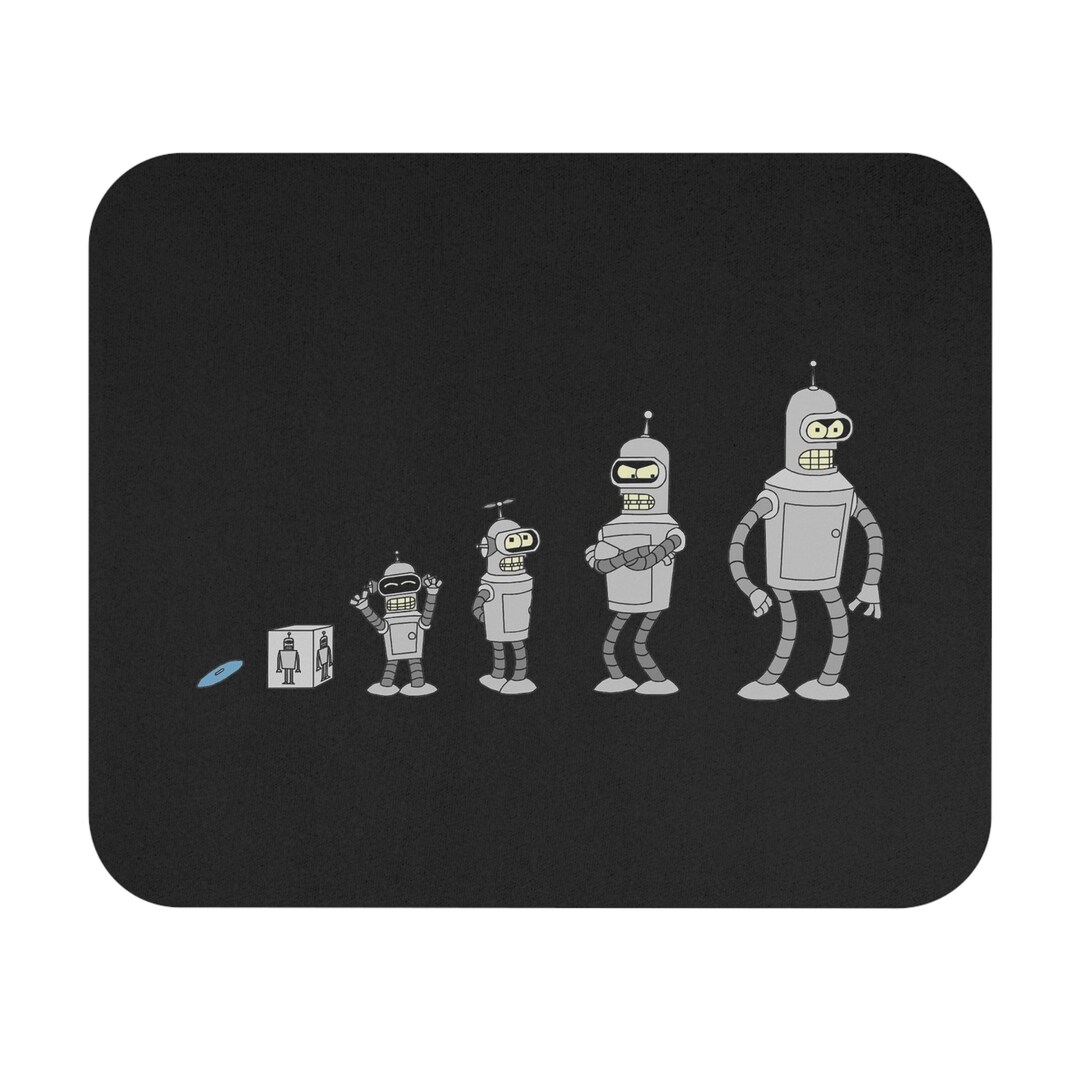 Evolution of Futurama Bender Mousepad - Etsy