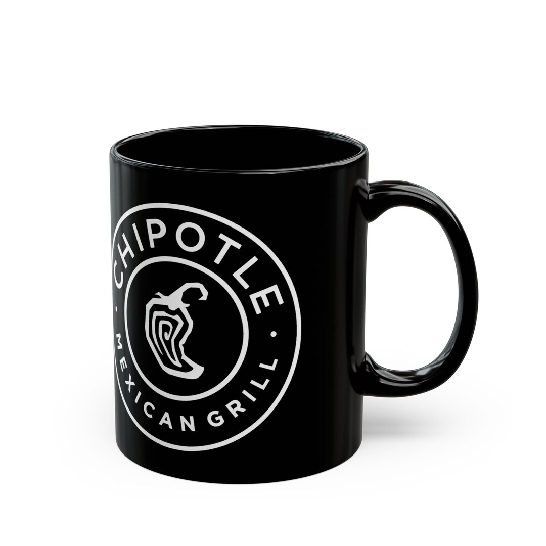 Chipotle Mexican Grill Logo 11oz Coffee Tea Black Mug - Etsy