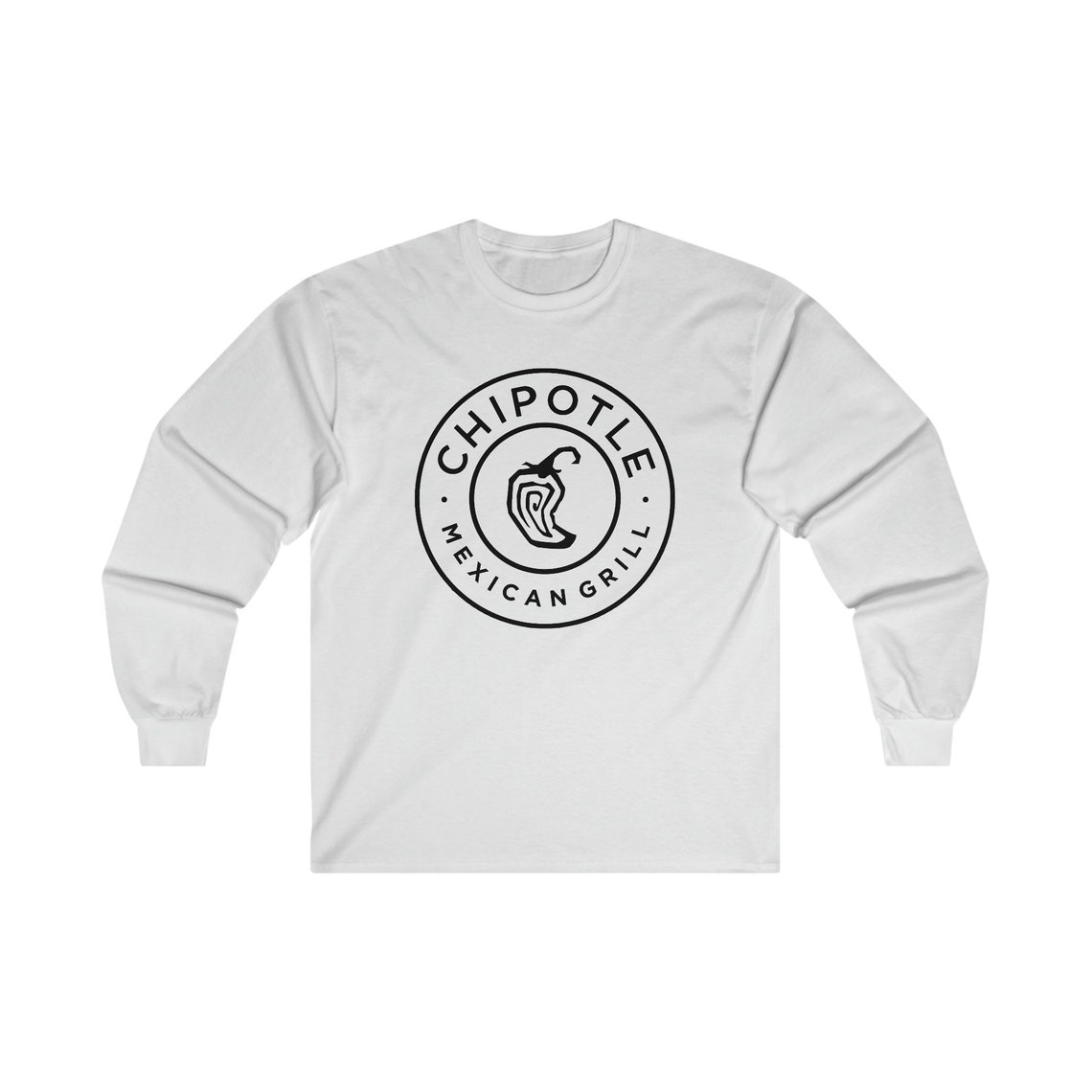 Chipotle Mexican Grill Logo Men's Black Long Sleeve - Etsy