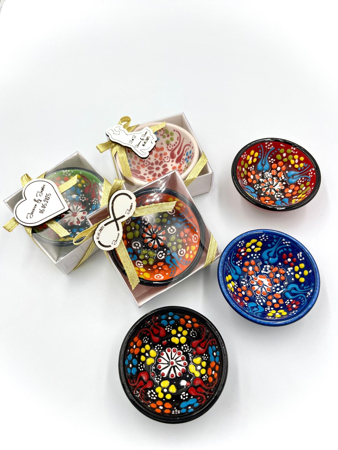 Wedding Party Favor, Personalized Wedding Gifts Turkish Cini Bowl ...