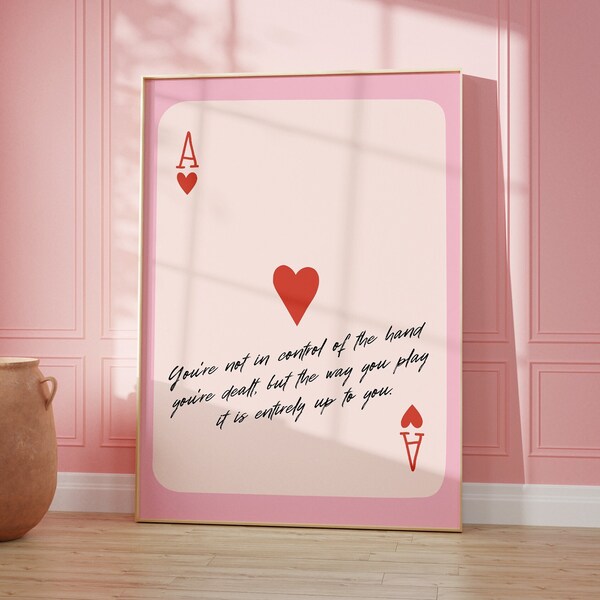 Pink Ace Poster - Etsy