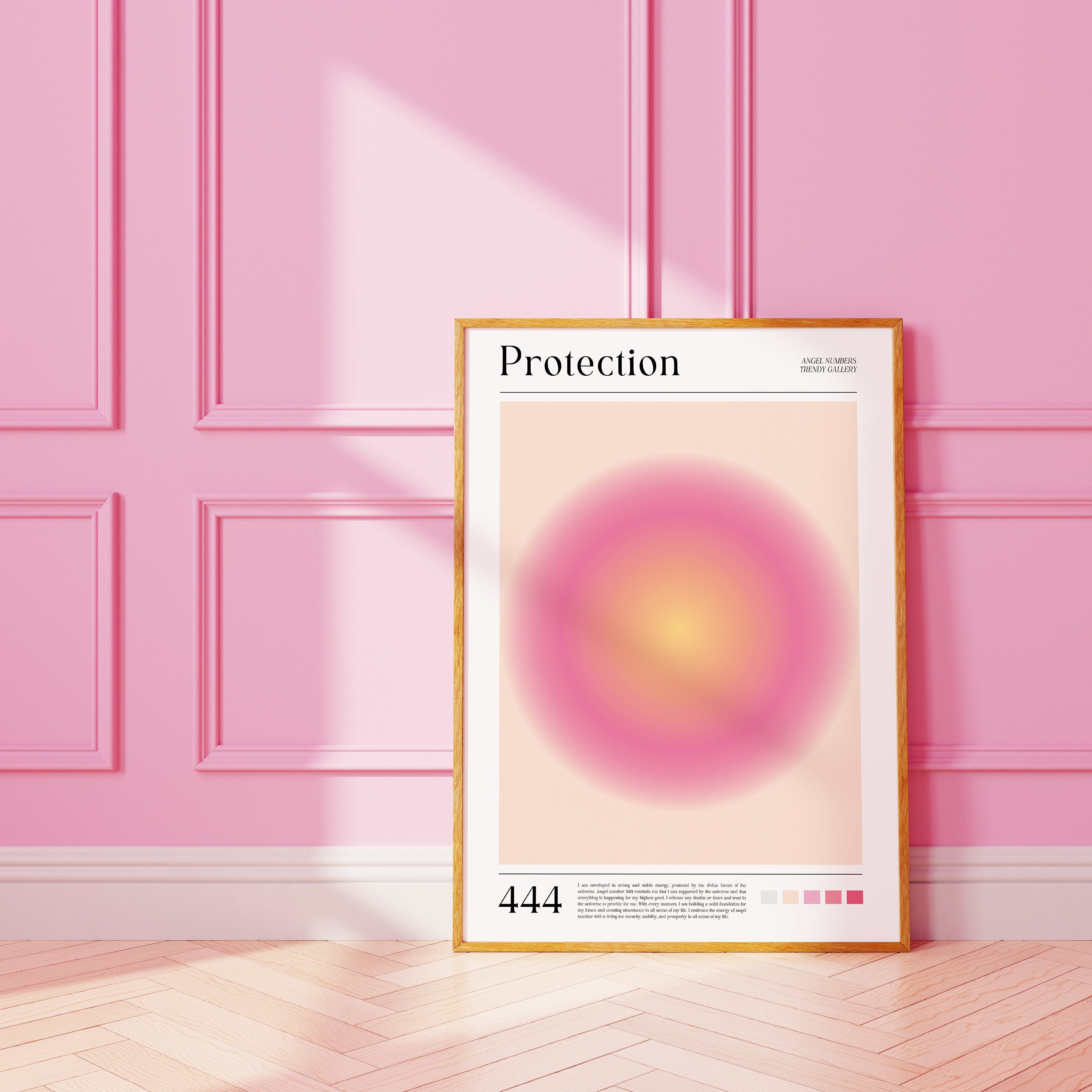 SET of 3 Angel Number Set 444,555,666, Aura Posters, Angel Number ...